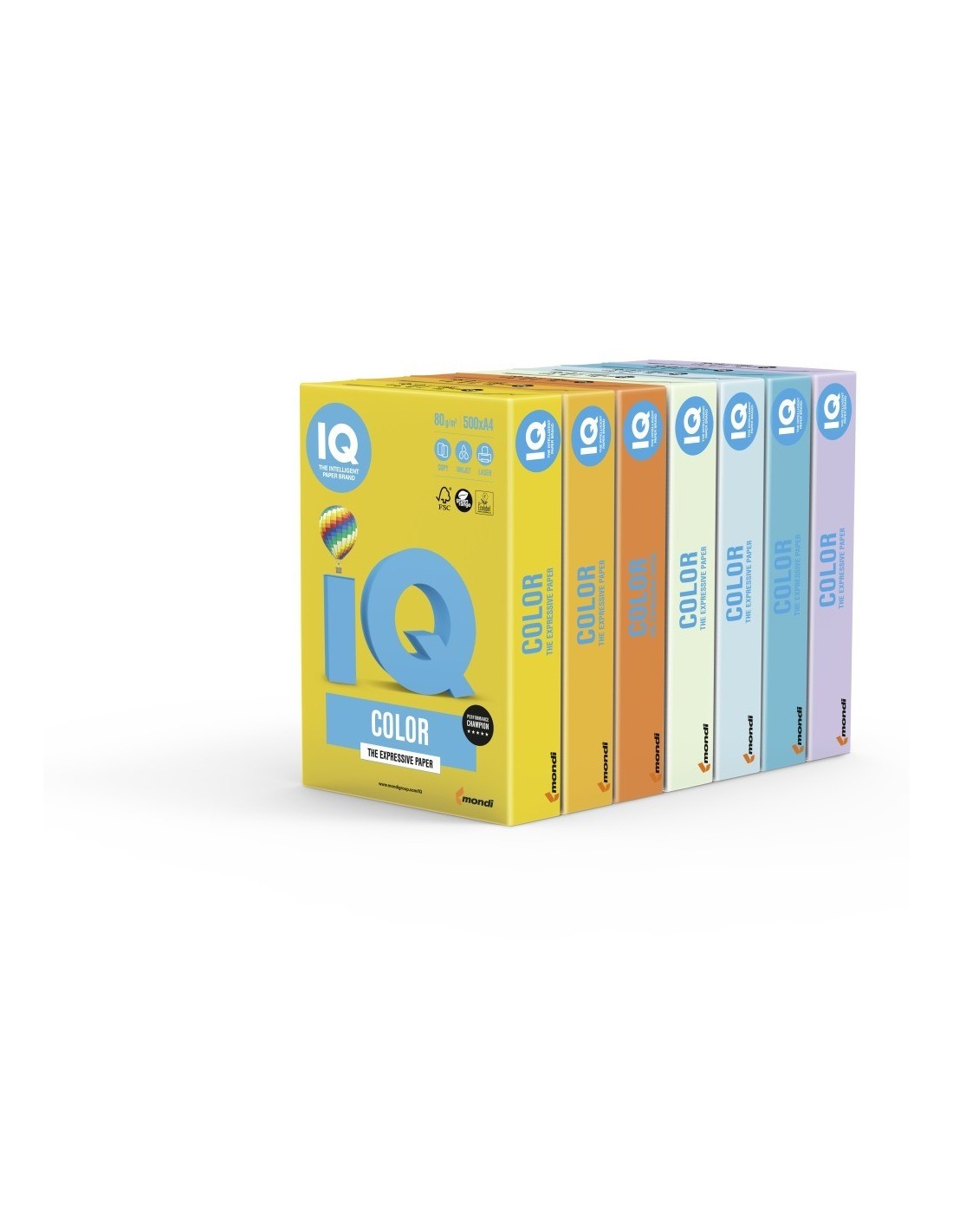 Papel A4 IQ Color 500h