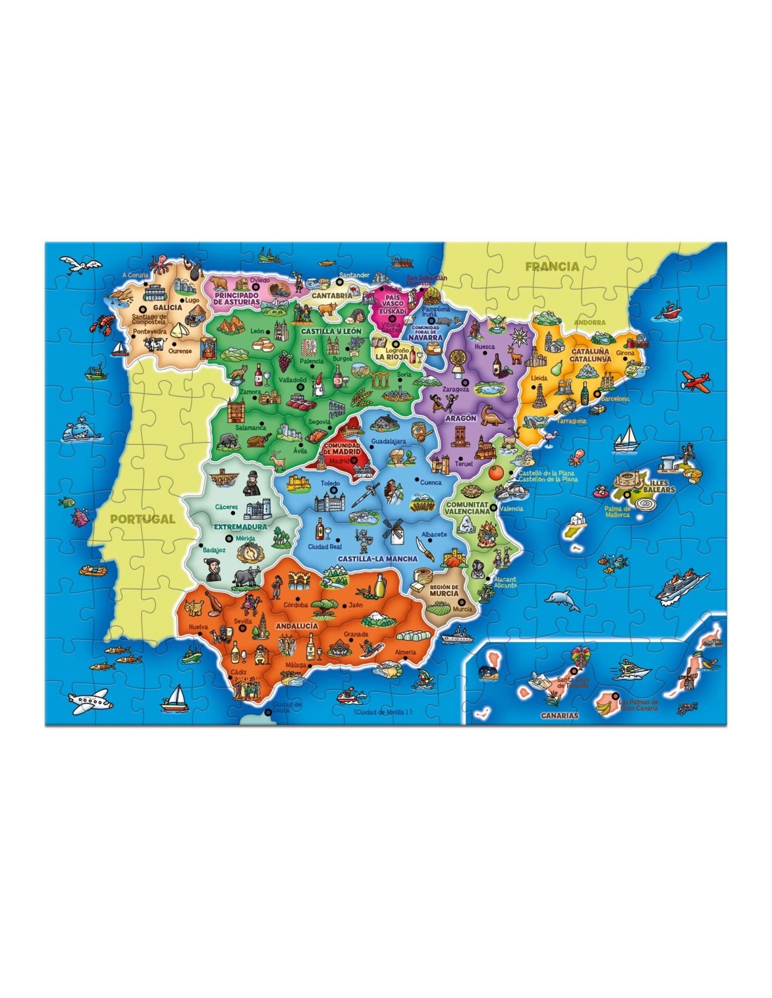 Puzzle Diset provincias de España