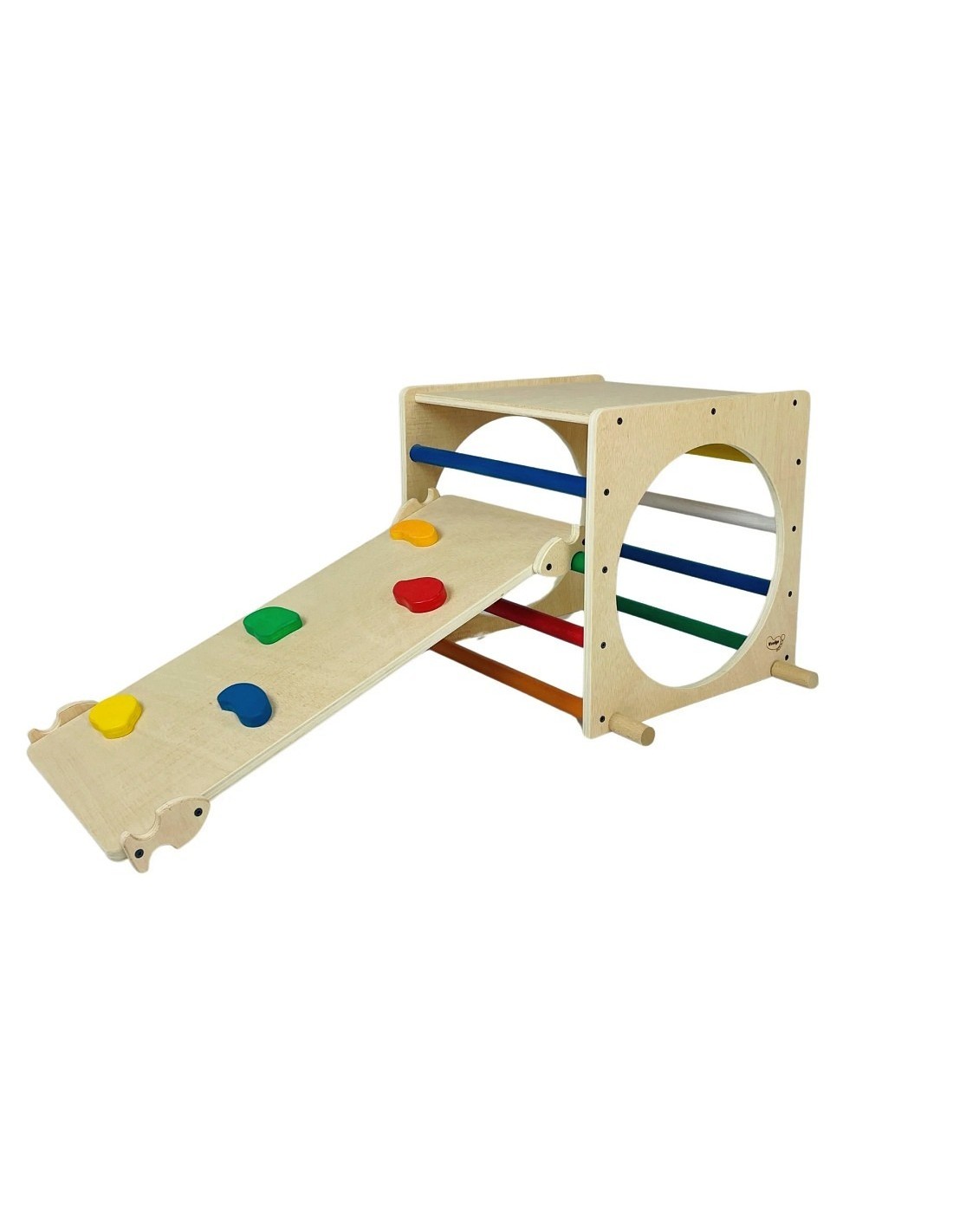 Cubo de escalada + Rampa Pikler COLOR