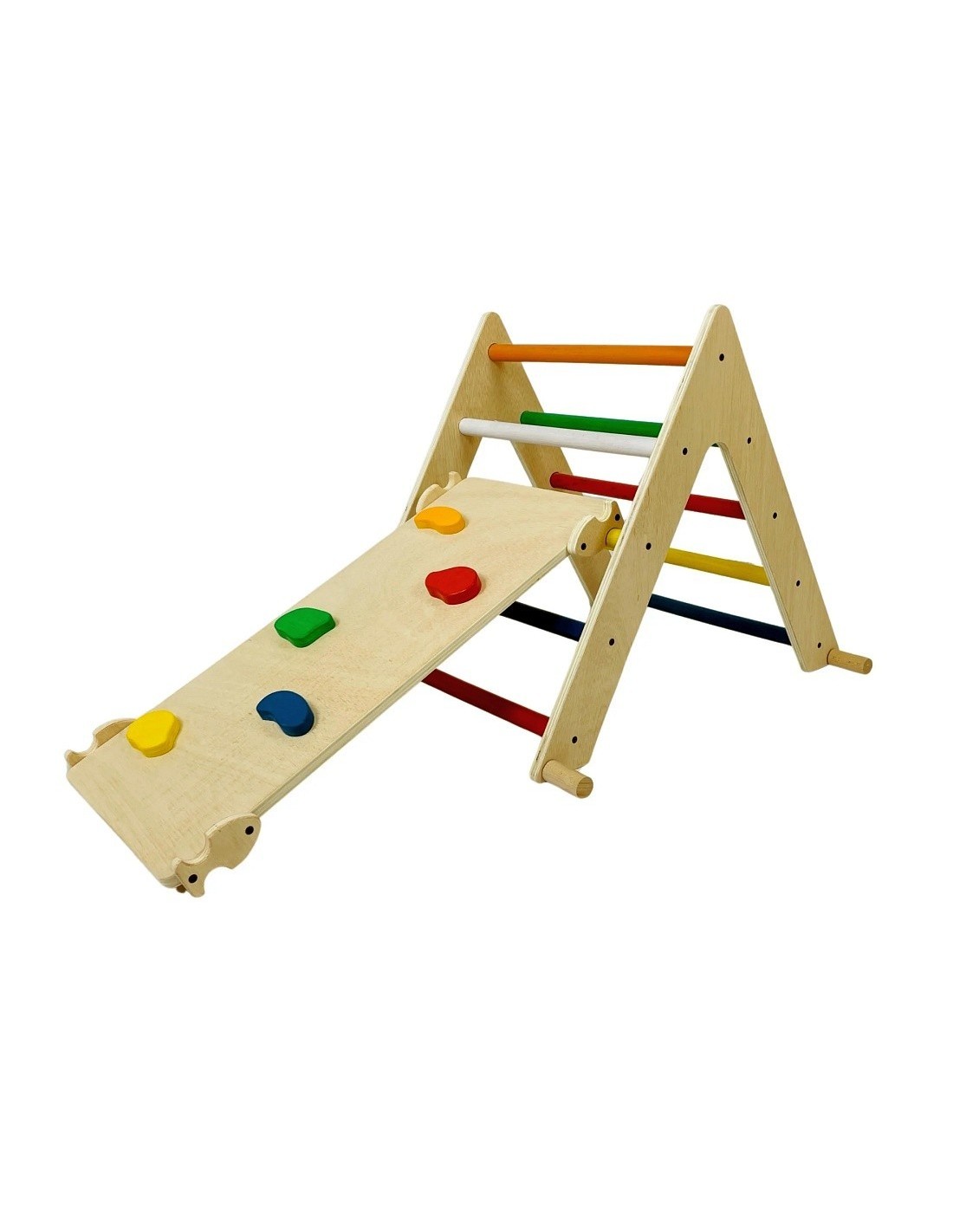 Triángulo + Rampa con presas Pikler COLOR