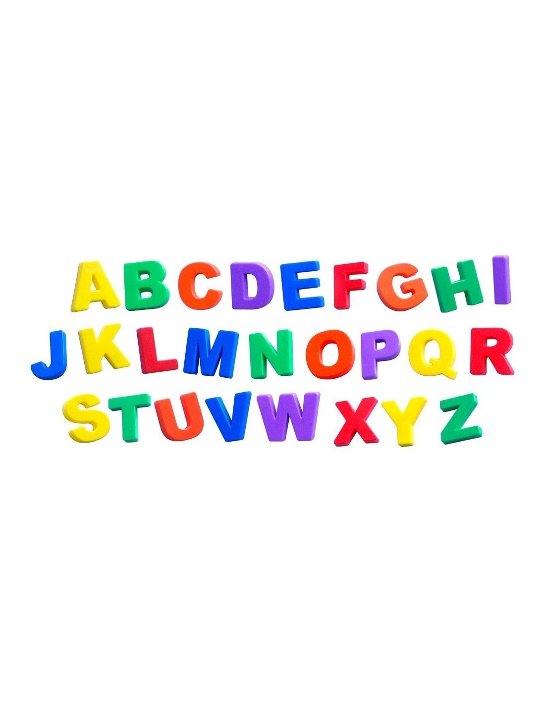 Letras magnéticas jumbo mayúsculas bote 74 piezas