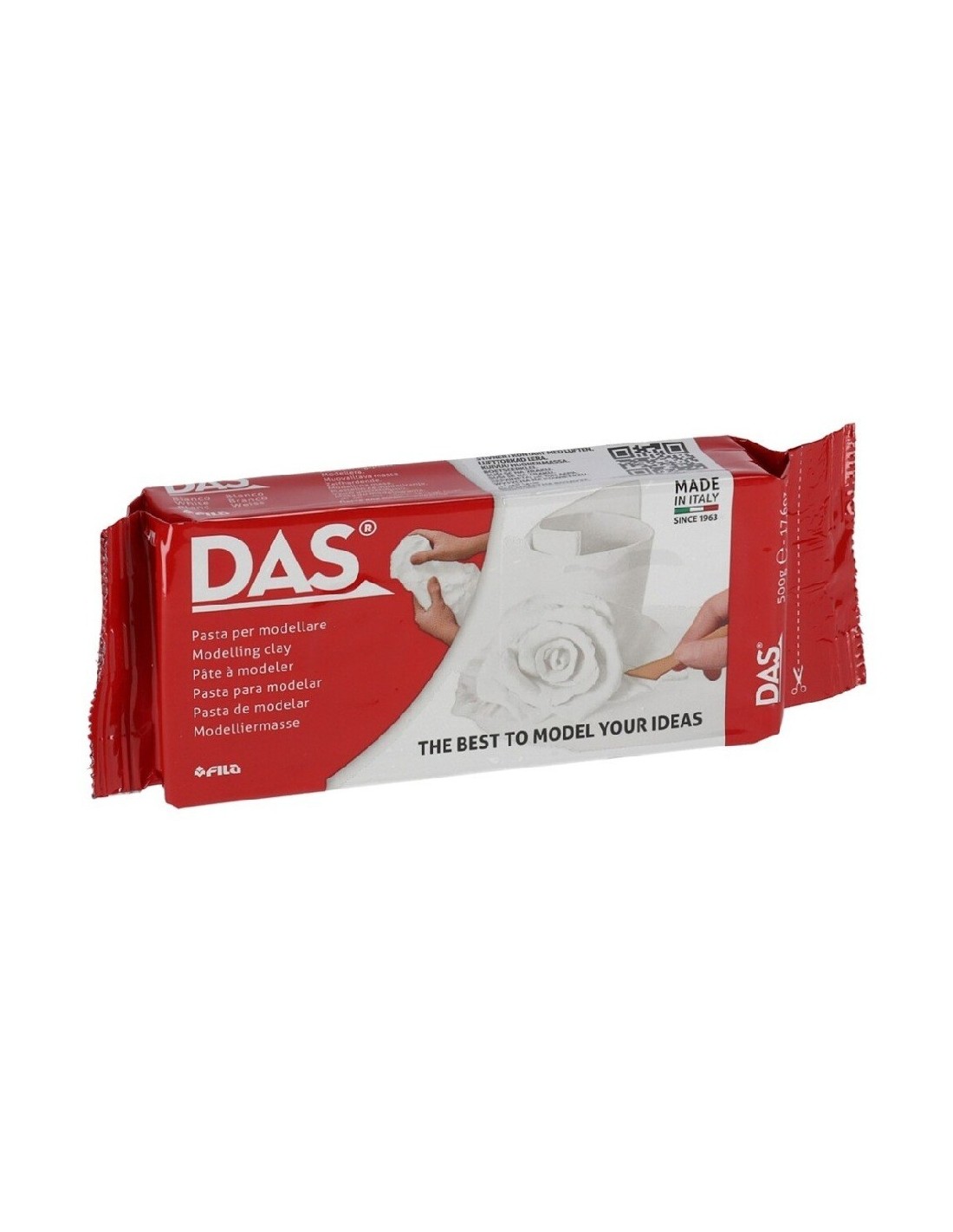 Pasta de modelar Das 500g Blanca